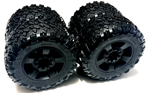 Arrma BIG ROCK 6s - TIRES & Wheels (DBoots RAGNAROK, glued black ...