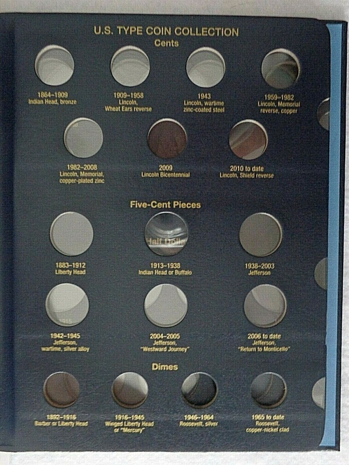 Whitman Classic Coin Album U.S Type Coins Collection 20th & 21st ...