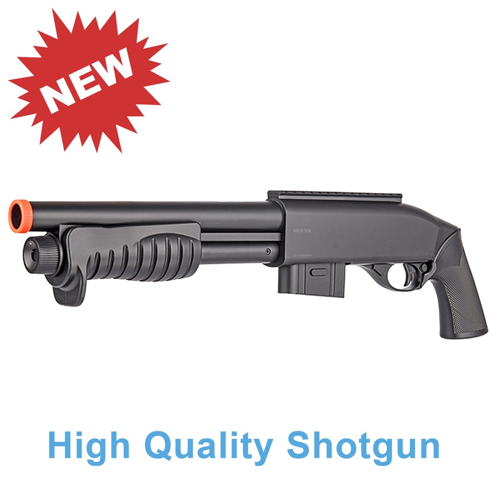 BBTac Airsoft Shotgun Pump Action Gun Spring Loaded M401 Door Breacher ...