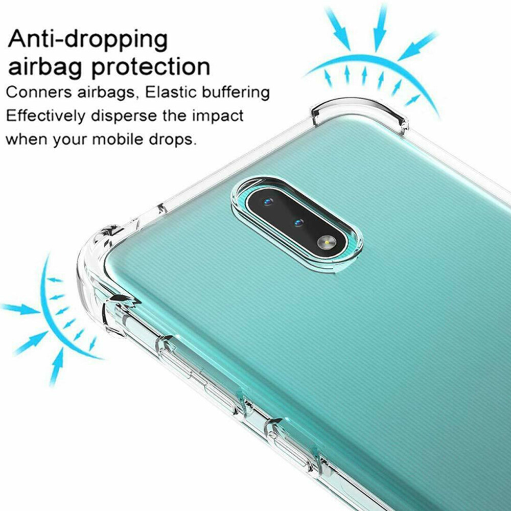 1/2set Clear Case For Nokia C01 Plus Screen Protector Protective Gel ...