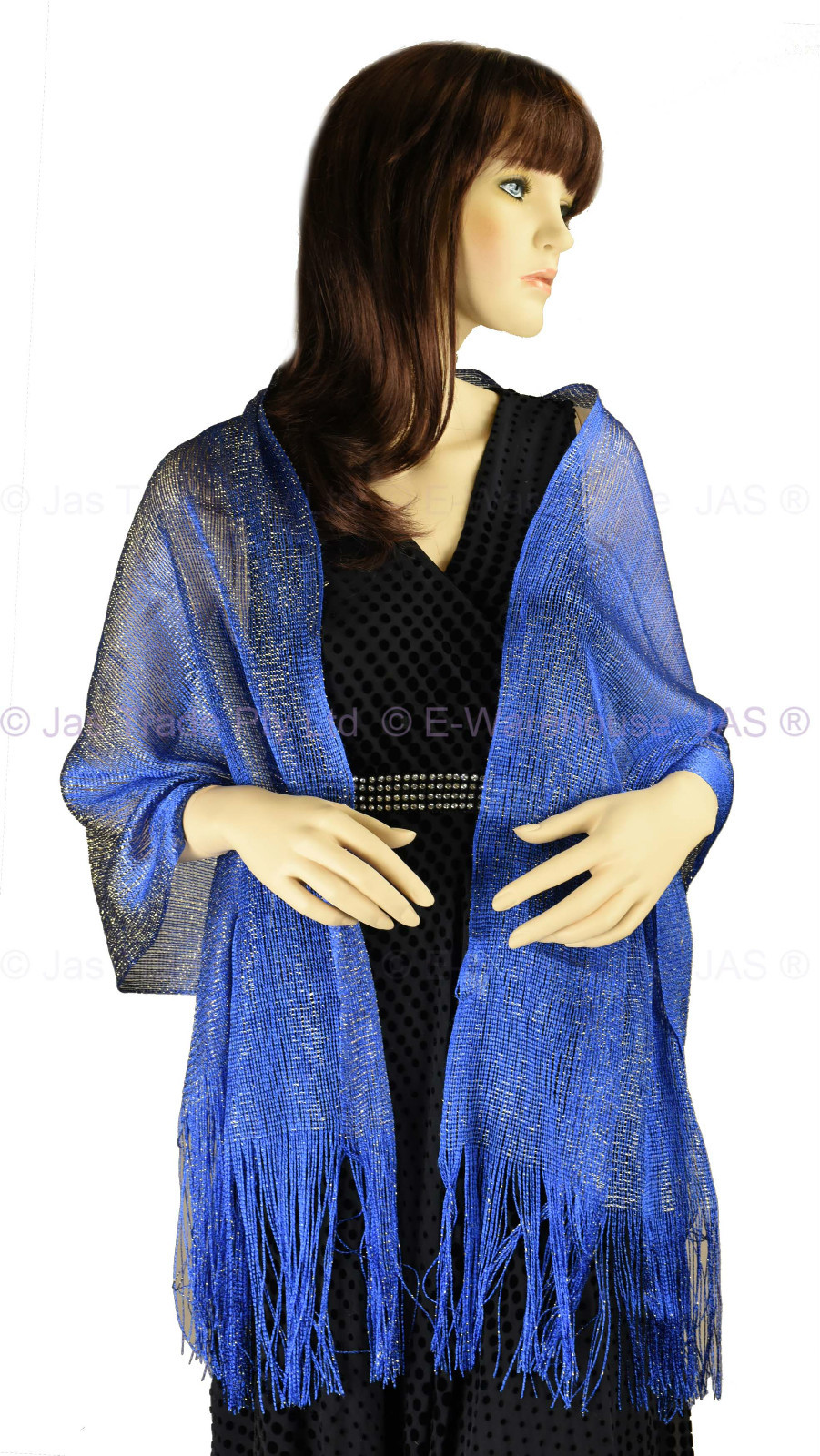 Party Wedding Prom Formal Evening Oblong Glitter Shinny Wrap Shrug ...