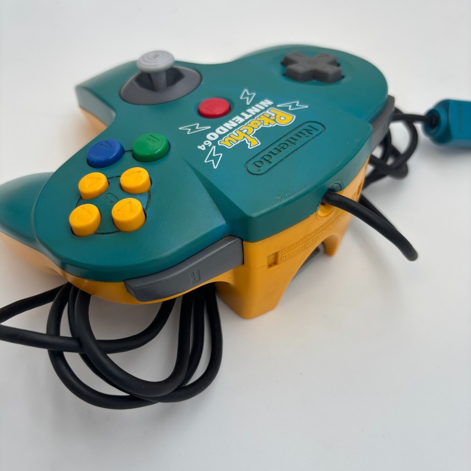 Refurbished: Nintendo 64 N64 Pokemon Pikachu Blue Console Controller AC ...