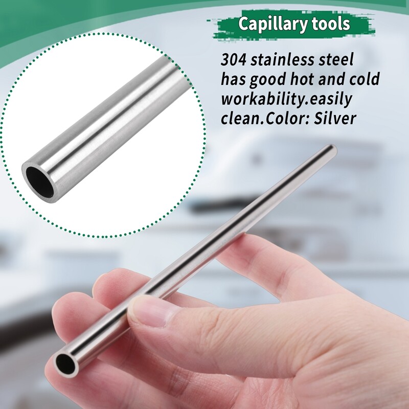 1PC 304 Stainless Steel Capillary Tube Tool OD 8mm x 6mm ID, Length ...