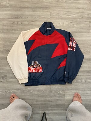 Vintage Florida Panthers Shark Tooth Jacket Size Large | eBay