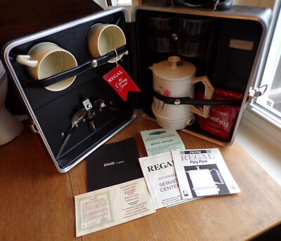 Vtg Regal Platt Poly Perk Coffee Maker Pot 2-4 Travel Case~Floral Retro ...