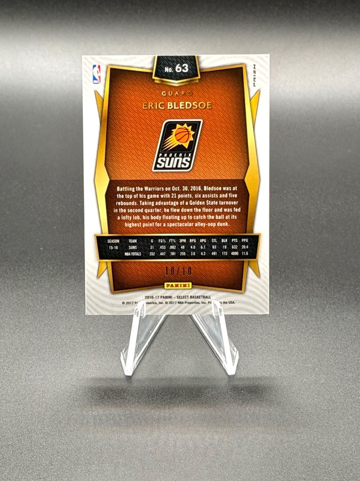 ERIC BLEDSOE 2016-17 Panini Select #63 Gold Prizm 10/10 | eBay