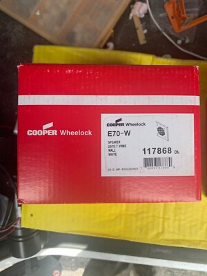 COOPER WHEELOCK E70-W WALL SPEAKER RED,FREE SHIPPING!! | eBay
