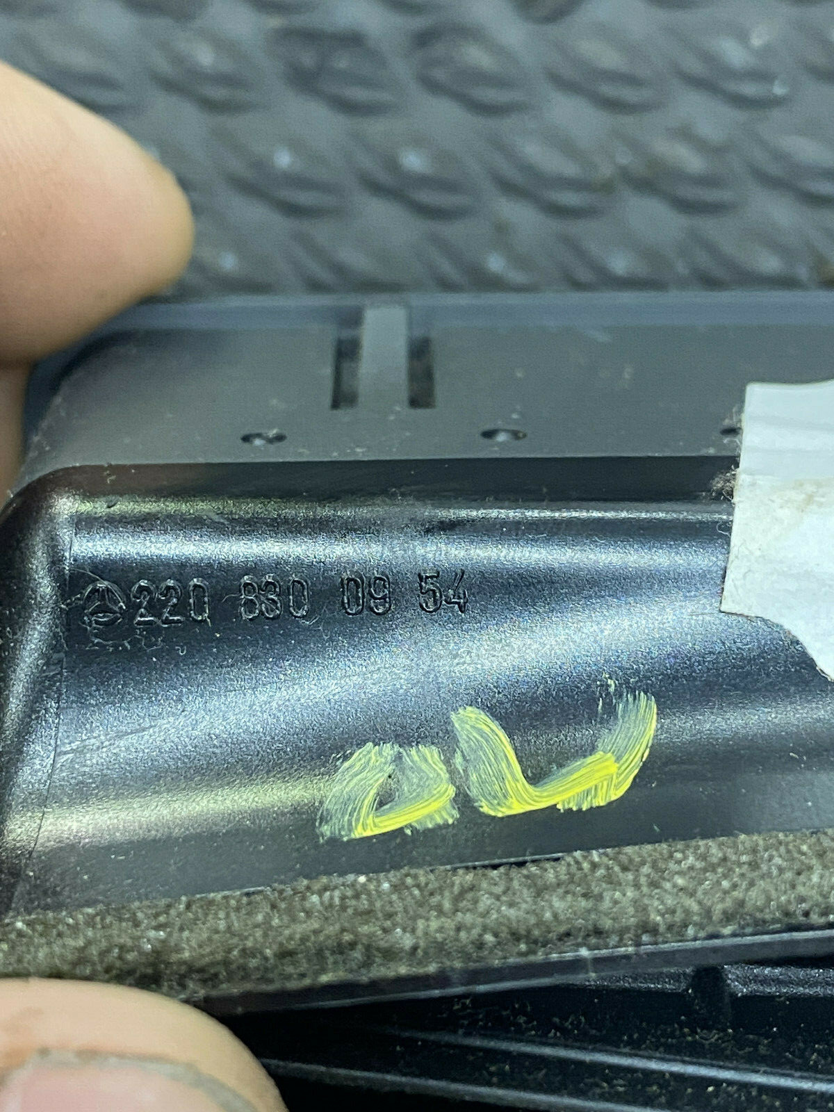 W220 Mercedes 00-06 Left Driver B-Pillar Rear Air Vent Black 2208300954 ...