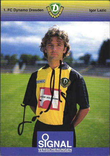 AK 3591 Igor Lazic - Dynamo Dresden - Autogrammkarte 1996/97 | eBay