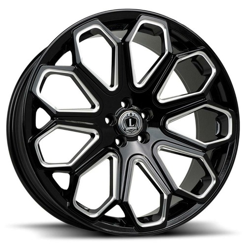 24 inch 24x10 Luxxx LUX 29 Black Milled wheels rims 6x135 +30 | eBay