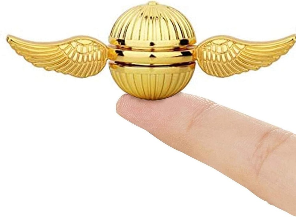 Gold Fidget Spinner Magic Orb Anxiety Toys Stress Relief Reducer Spin ...