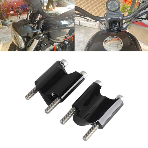 1'' Handlebar 2'' Black Riser Extension For Harley Forty-Eight XL1200X ...