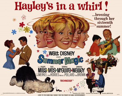 SUMMER MAGIC Movie POSTER 11x14 I Hayley Mills Burl Ives Dorothy ...
