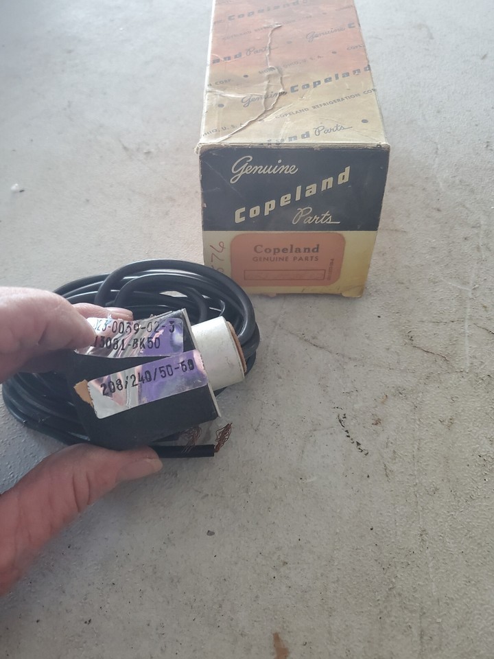 COPELAND 703RA01 Solenoid Coil 208-240/50-60 Unloader Valve 023-0039-02 ...
