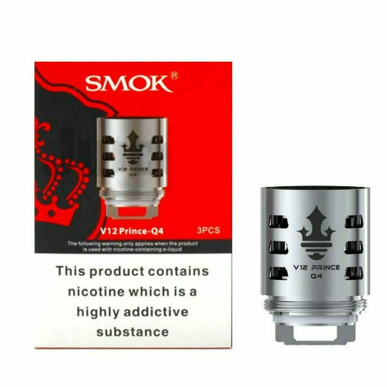 GENUINE SMOK PRINCE TANK COILS TFV12 M4 Q4 T10 Mesh Max Dual Triple V12 ...