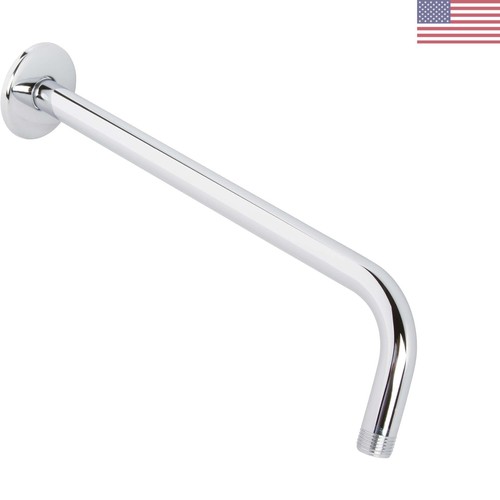12 Inch Shower Arm and Flange - Chrome-Finished Stainless Steel - Wall ...