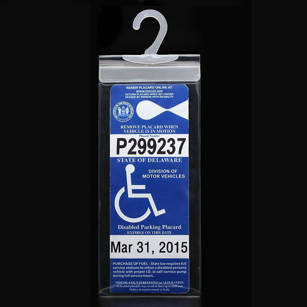 Handicap Placard Qisan 2 Pcs Holder | Disabled Parking Permit Handicap ...