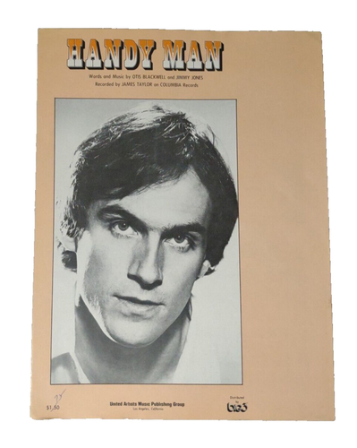 James Taylor Handy Man Sheet Music Vtg | eBay