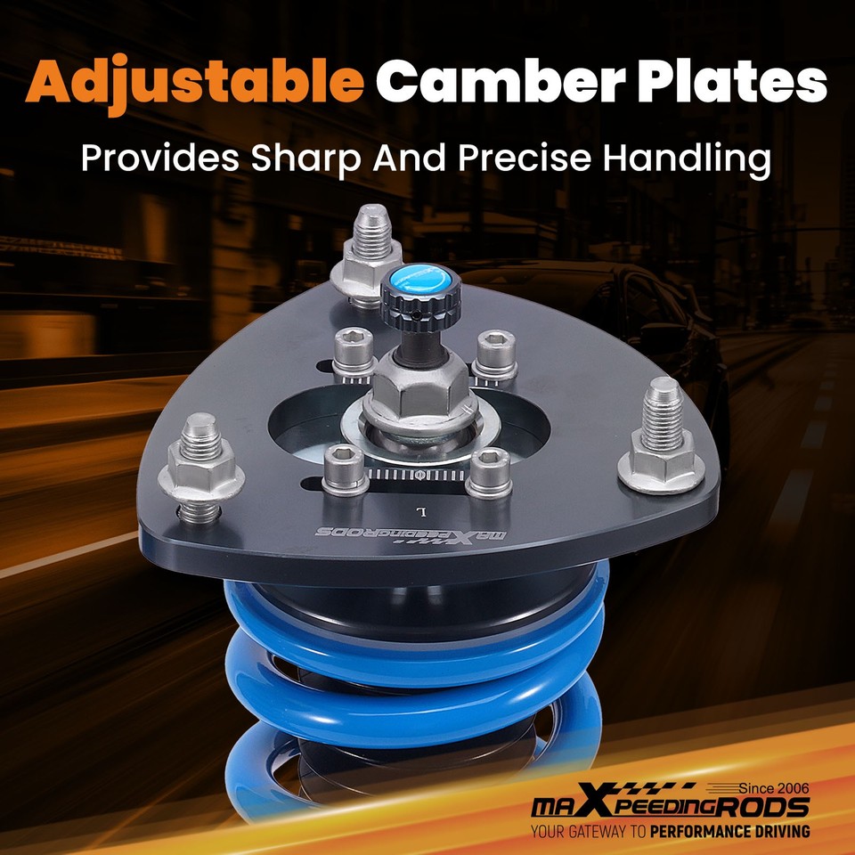 24 Step Damper Coilovers Struts Absorbers For Honda Accord 13-17 Acura ...