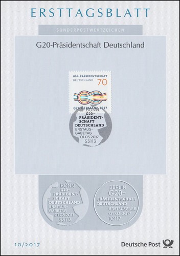 ETB 10/2017 G20-Präsidentschaft Deutschland | eBay.de