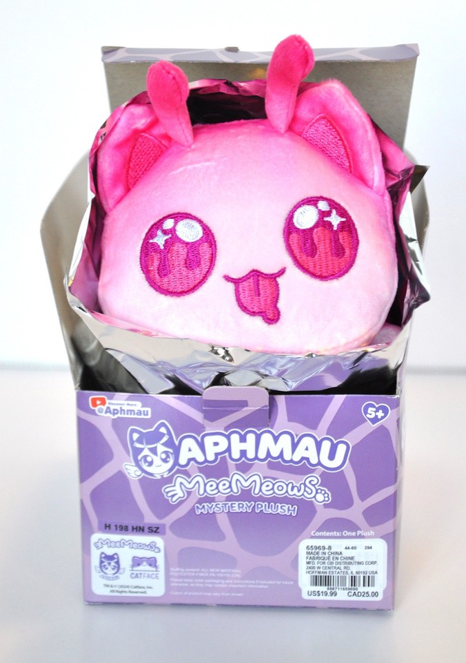 🍭 Aphmau MeeMeows Safari Claire’s Exclusive SNAIL CAT 6” Mystery Plush ...