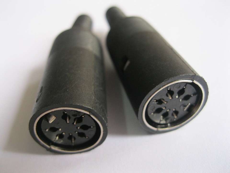 10 Pcs DIN Jack Female Connector 7 Pin with Plastic Handle New | eBay