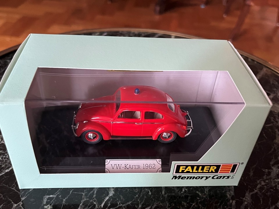 Faller 1/43 Memory Cars VW Beetle 1962 fire engine version | eBay