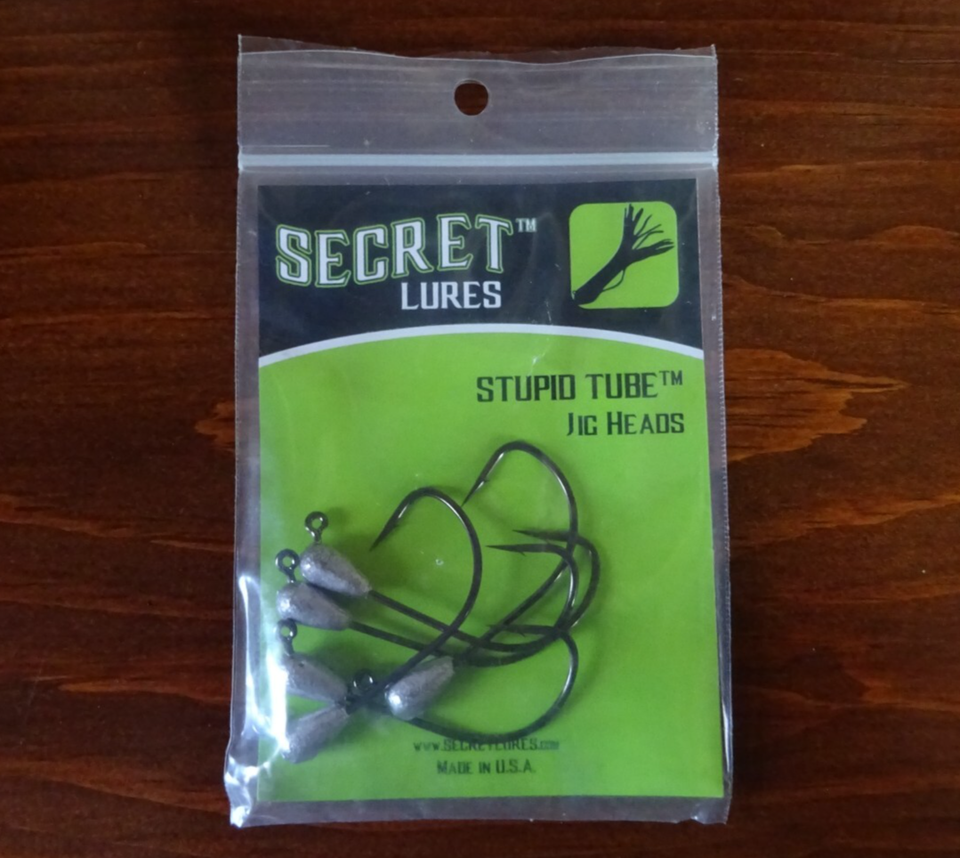 Secret Lures 4.5" Big Dummy Stupid Tube Green Pump. & Stupid Tube Jig ...