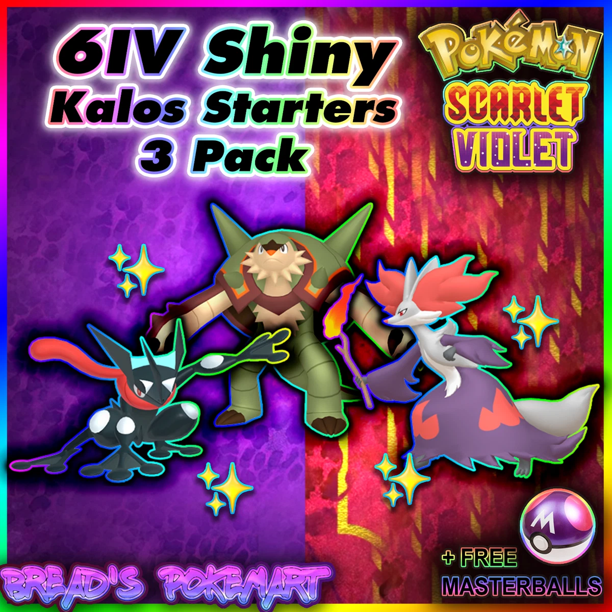 Shiny Kalos Starters