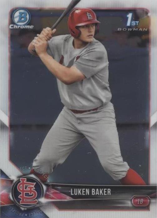 2018 Bowman Draft - Chrome Luken Baker #BDC-109 (RC) for sale online | eBay