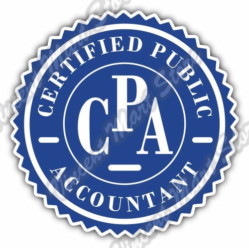CPA Certified Public Accountant Tax Return Car Bumper Vinyl Sticker ...