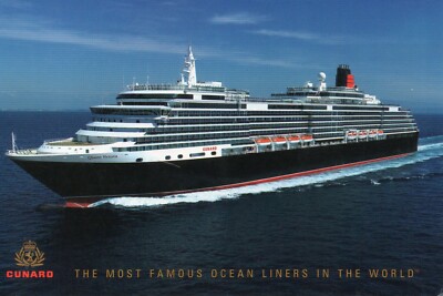 Cunard Line QUEEN VICTORIA posted at sea | eBay
