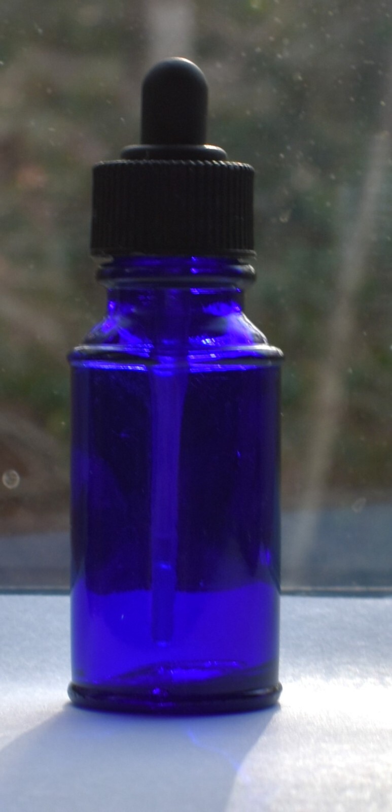 Vintage Antique Cobalt Blue Glass Poison Iodine Tincture with Dropper ...
