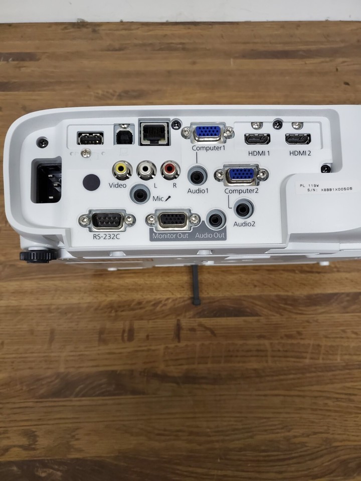 Epson PowerLite 119W 4000-Lumen WXGA HDMI 3LCD Projector New Lamp ...