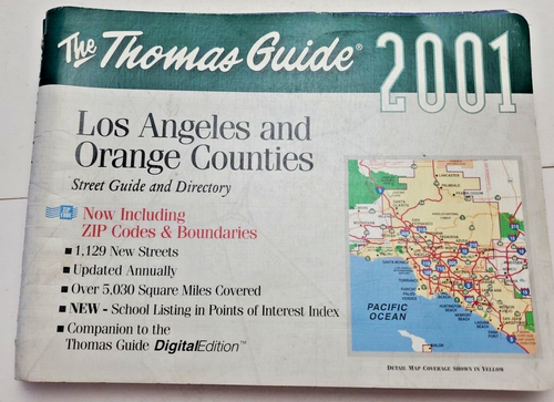 2001 Thomas Bros Guide Los Angeles & Orange Counties | eBay