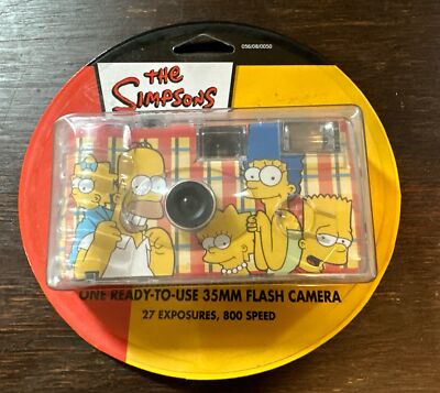 VINTAGE THE SIMPSONS 35 MM FLASH CAMERA NEW IN SEALED PACK 2003 VG | eBay