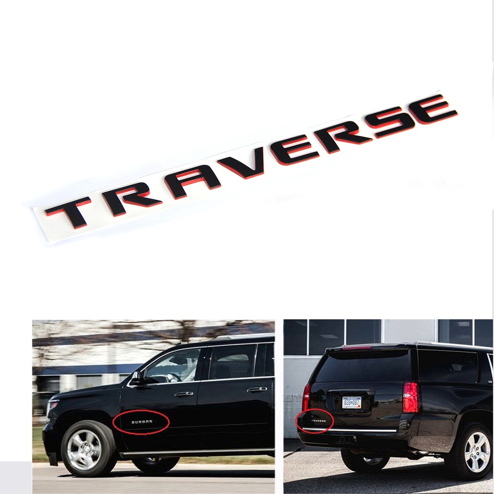 1x OEM RedLine TRAVERSE EMBLEM Badge 3D fits Redline 20896270 | eBay