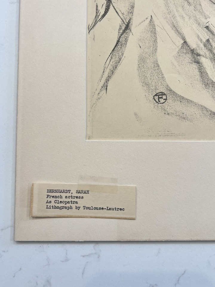 Original Toulouse Lautrec Lithograph Of Sarah Bernhardt As Cleopatra | eBay