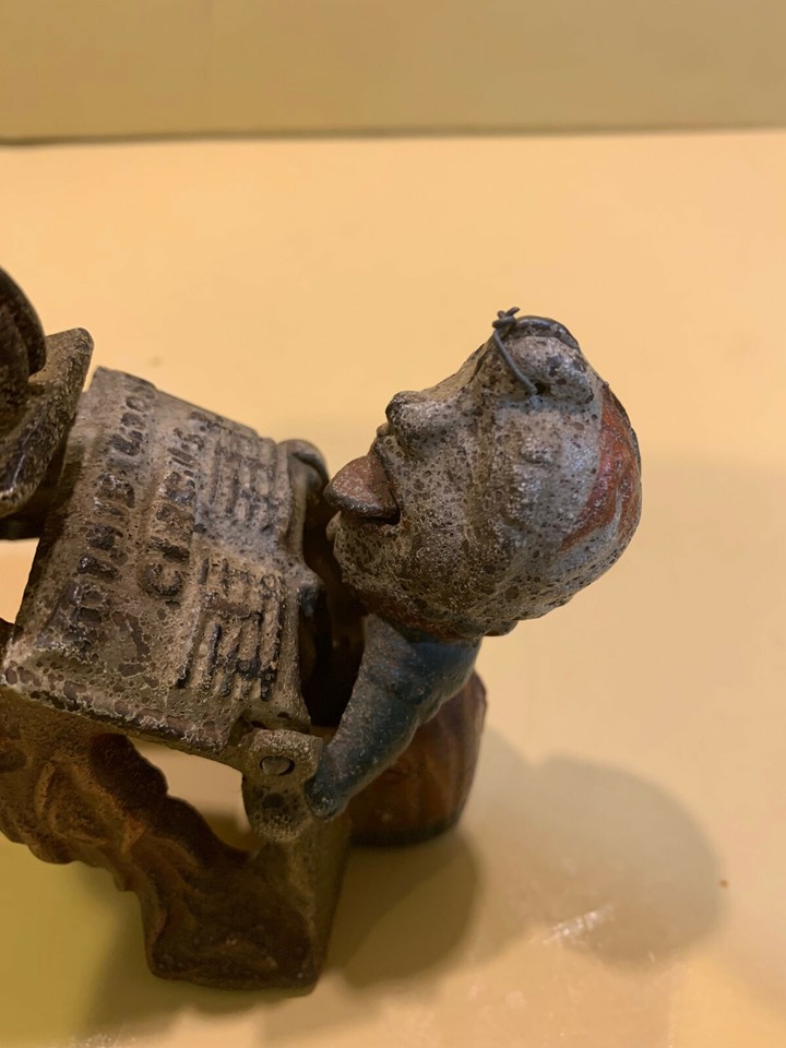 Cast Iron Mechanical Bank PROFESSOR PUG FROG J & E Stevens | eBay