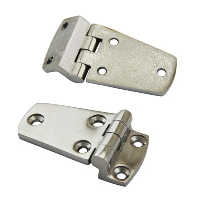 2 Pieces 316 Stainless Offset Door Hinges Perpendicular Marine Boat ...
