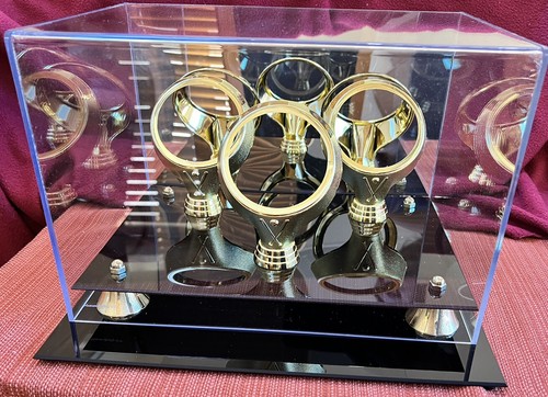 Three 3 Baseball Gold Ring Display Case - Caseworks | eBay