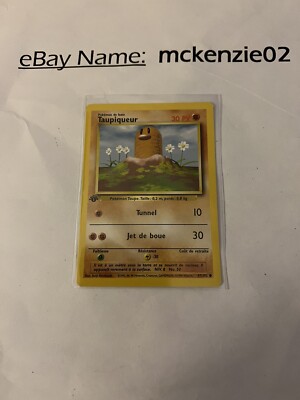 1999 pokemon French Diglett Taupiqueur #47 1st Edition Ungraded Mint ...