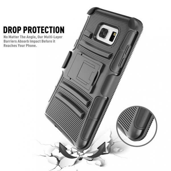 SAMSUNG GALAXY NOTE 7 FE - ARMOR CASE COMBO BELT CLIP HOLSTER COVER ...