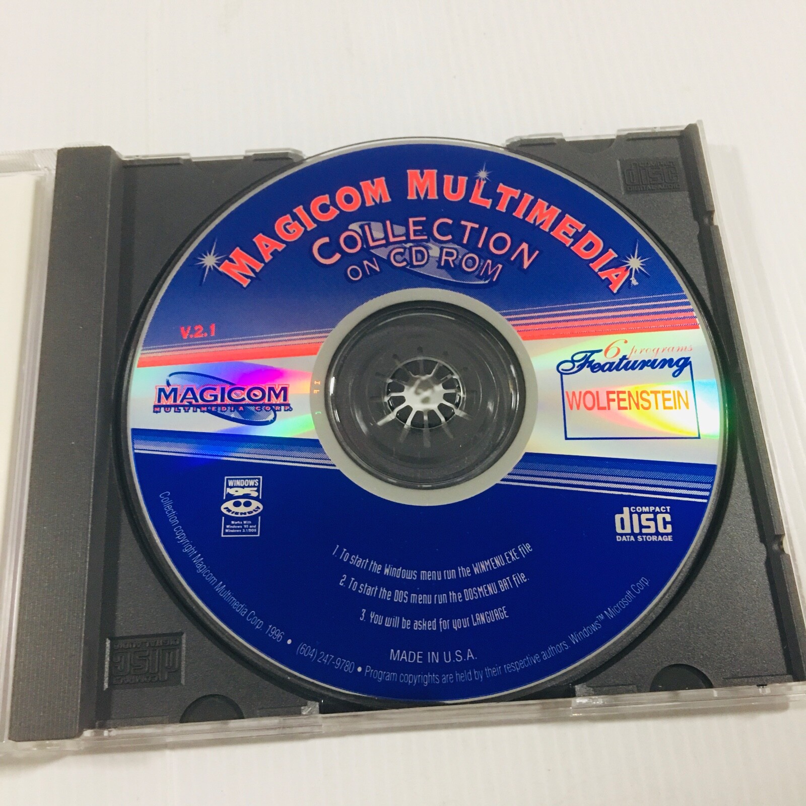 RARE Magicom Collection Featuring Wolfenstein 3D CD Rom Power Pack 6 ...