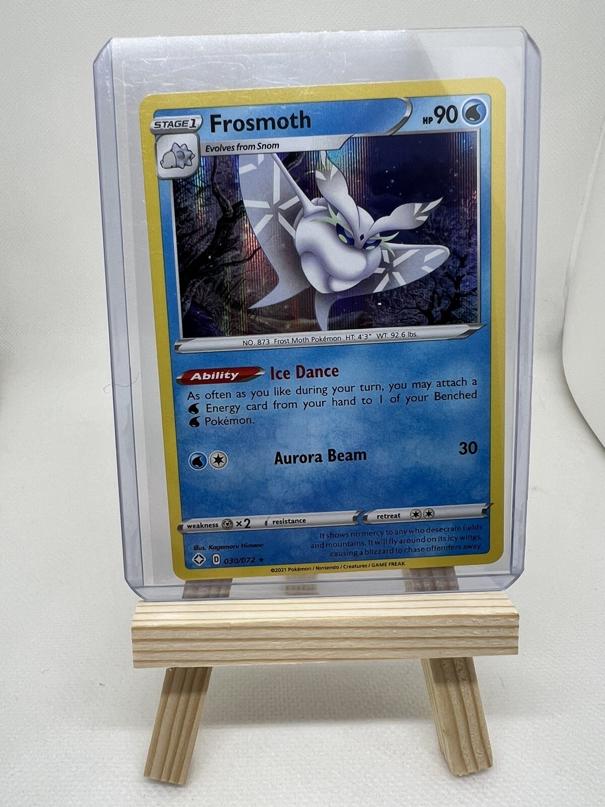 Pokémon TCG Frosmoth Shining Fates 030/072 Regular Holographic Rare NM ...