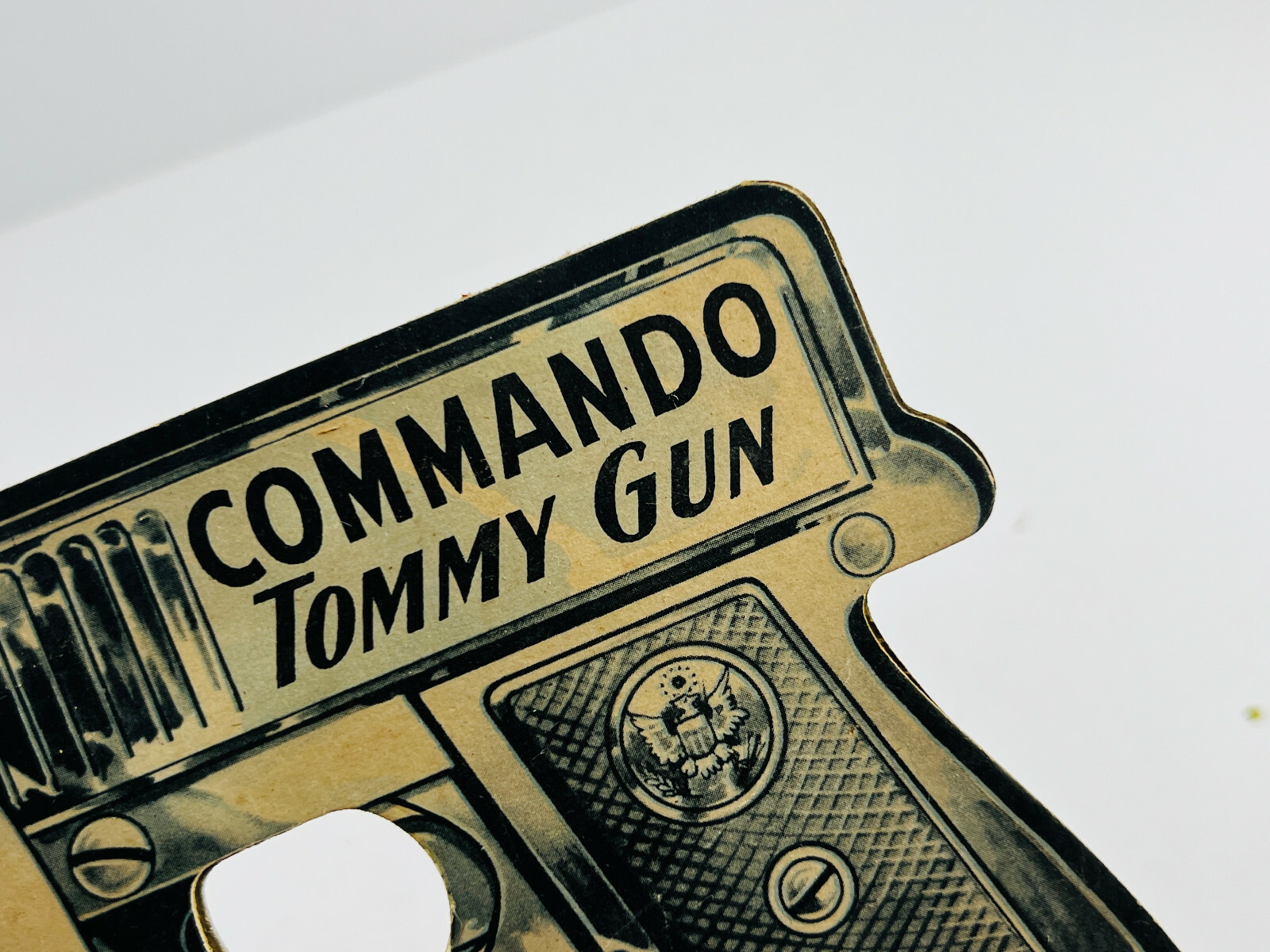 RARE dime store Commando Tommy Gun Toy COMPLETE ww2 army | eBay UK