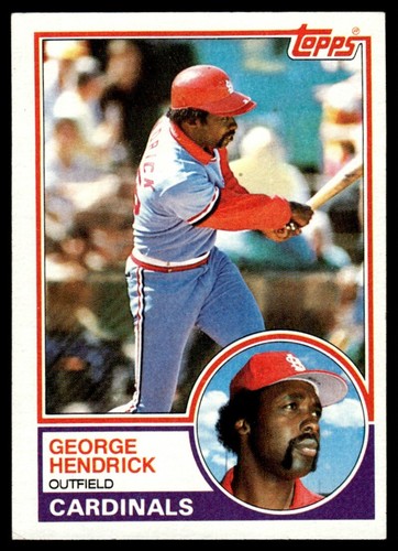 1983 Topps George Hendrick St. Louis Cardinals #650 | eBay