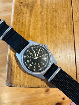 Rolex Military Vintage Watch black Dial Manual winding Vietnam War 3336 ...