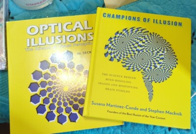 Lot of 2 Optical Illusion Books Champions of Illusion The science ...