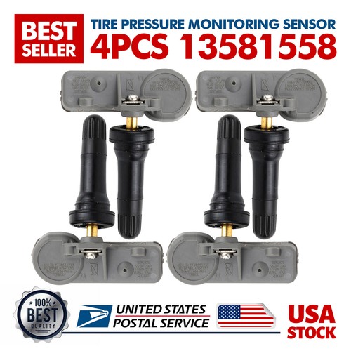 NEW TPMS Tire Pressure Monitoring Sensors Fit For Chevy GMC Set 4pcs ...